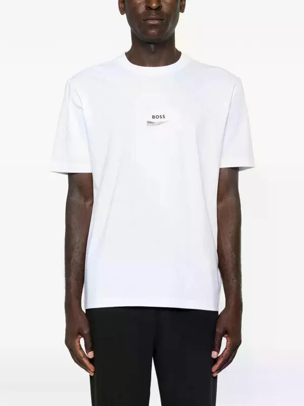 BOSS Logo-print Crew-neck T-shirt