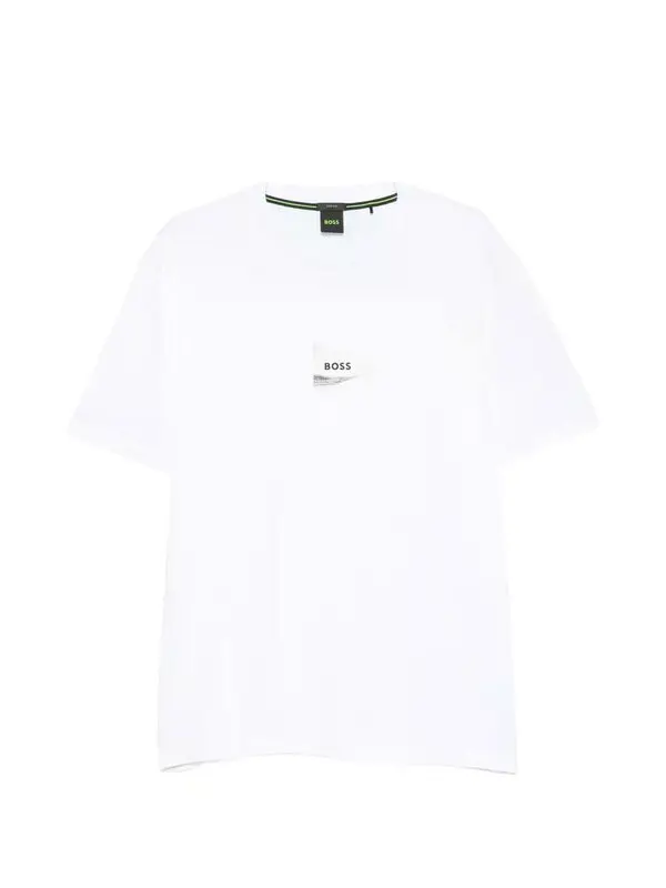 BOSS Regular-fit Photoprint T-shirt In Stretch Cotton