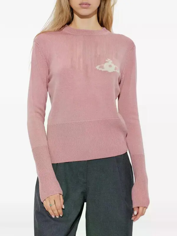 VIVIENNE WESTWOOD Orb-intarsia Wool Sweater