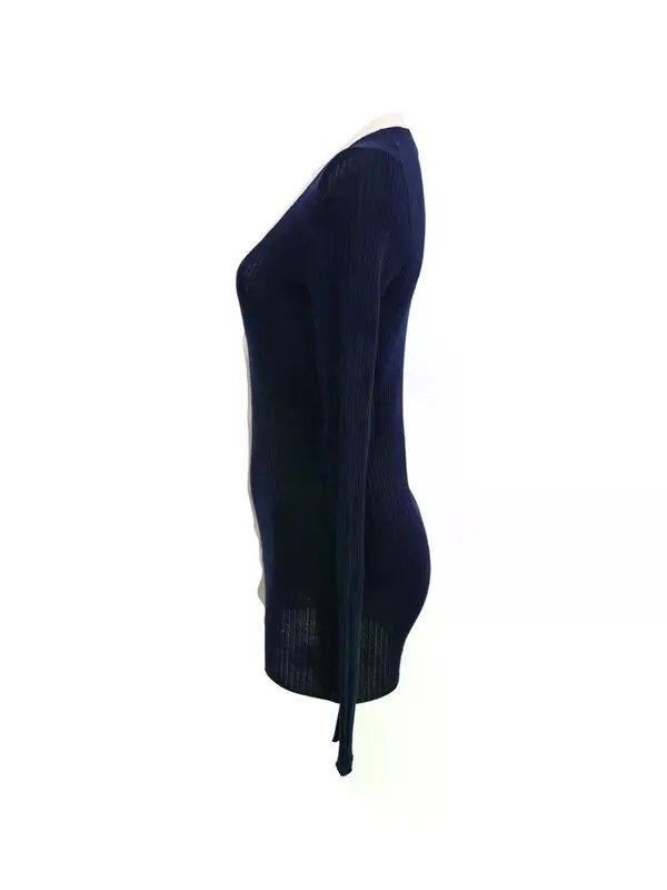 Prada Cashmere Ribbed Cardigan