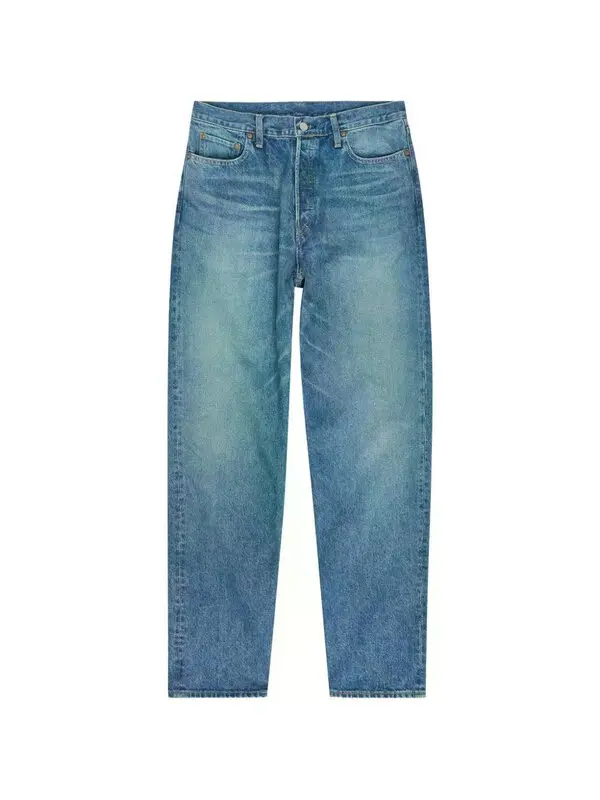 SSSTEIN Faded Straight-leg Jeans