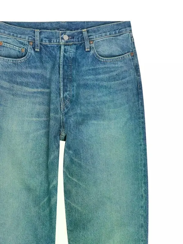 SSSTEIN Faded Straight-leg Jeans