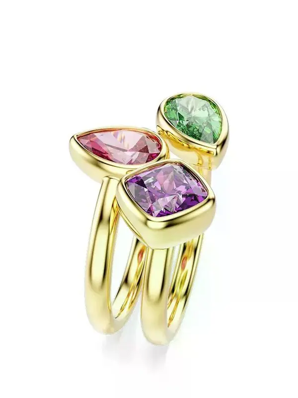 SWAROVSKI Imber Crystal-embellished Stacked Rings - Gold