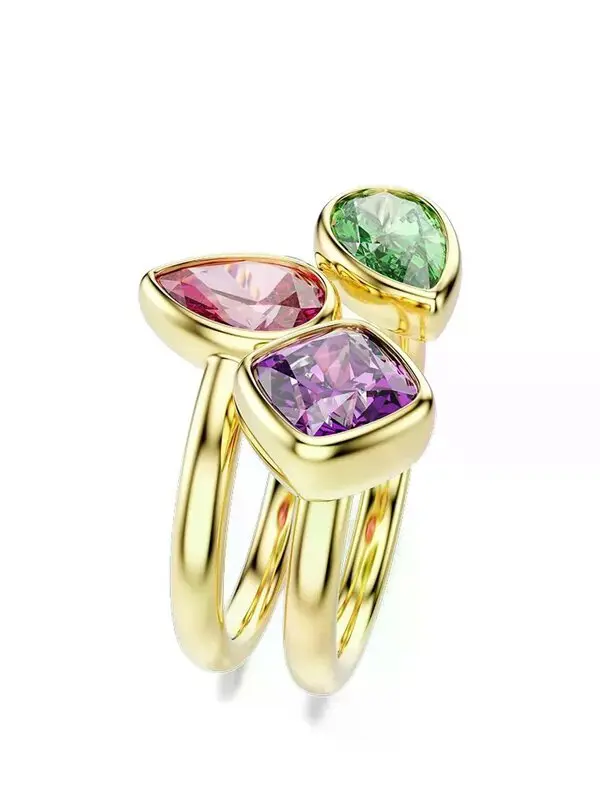 SWAROVSKI Imber Crystal-embellished Stacked Rings - Gold