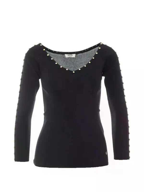 Liu Jo Crystal-embellished Knitted T-shirt