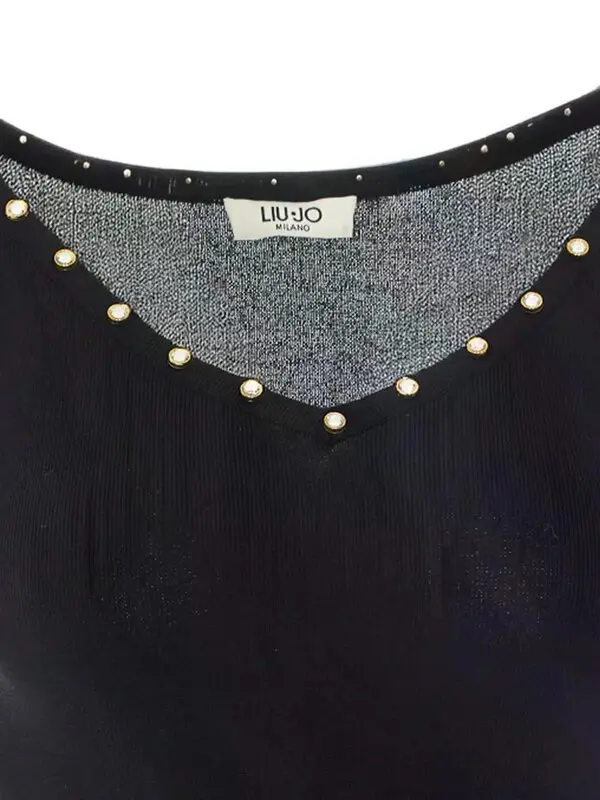 Liu Jo Crystal-embellished Knitted T-shirt