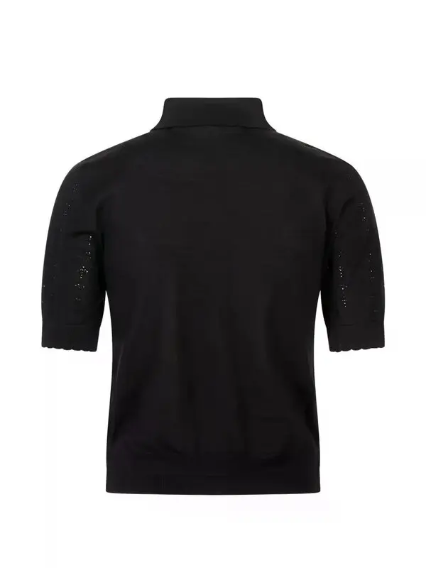 Marni Pointelle-knit Polo Shirt