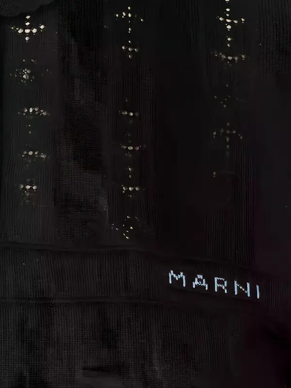 Marni Pointelle-knit Polo Shirt