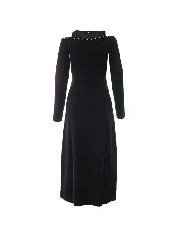 Liu Jo Rhinestone-embellished Cold-shoulder Dress