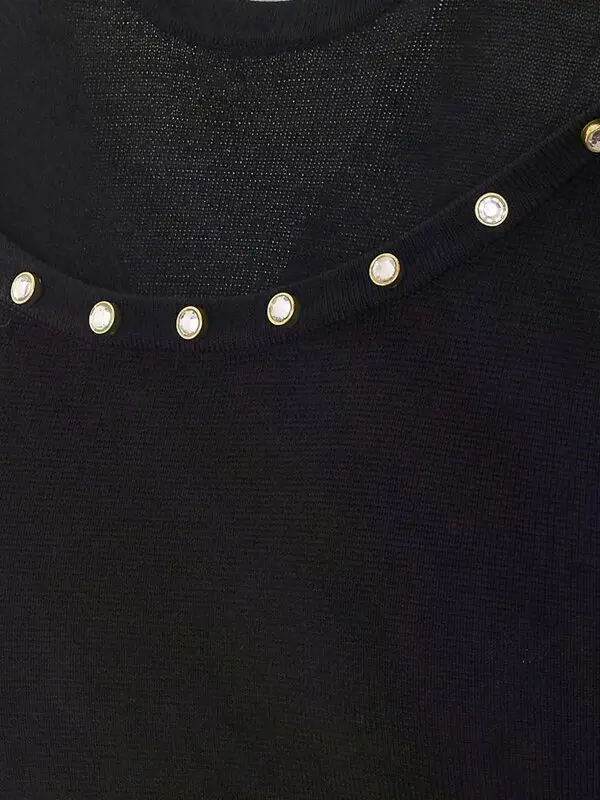 Liu Jo Rhinestone-embellished Cold-shoulder Dress