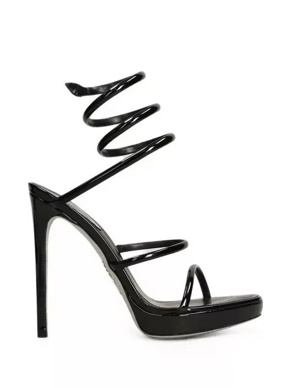 Rene Caovilla Cleo Platform Sandals - Black