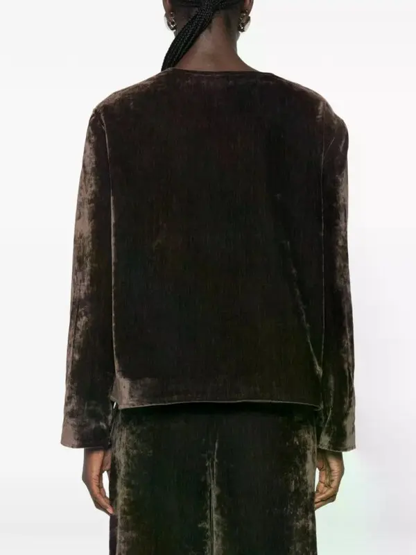 JCSOPHIE Velvet Frog-fastening Jacket