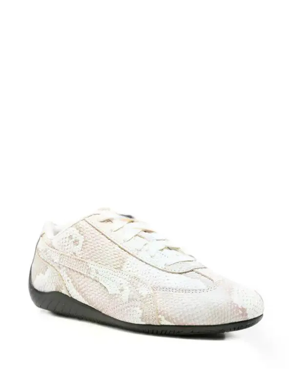 PUMA Snakeskin-effect Leather Sneakers