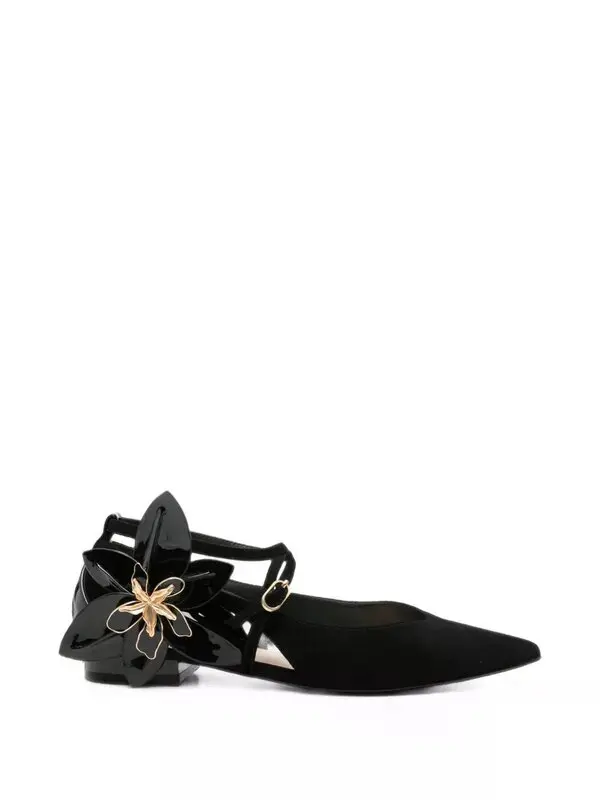 Liu Jo Floral-embellished Pointed-toe Sandals