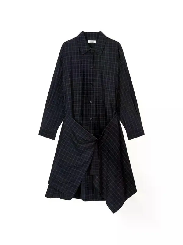 STUDIO TOMBOY Check-pattern Wrap Dress