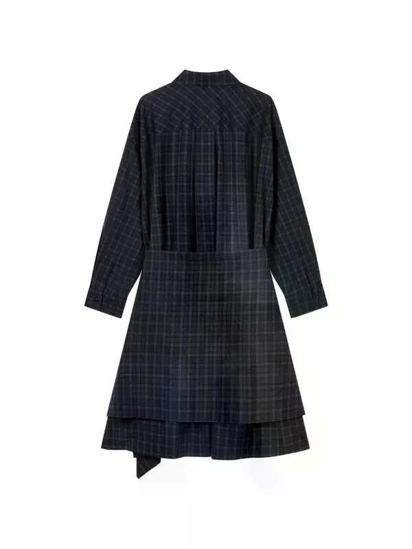 STUDIO TOMBOY Check-pattern Wrap Dress