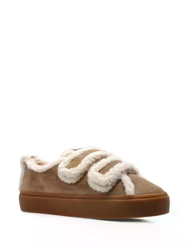 Inuikii Shearling Low Touch-strap Sneakers