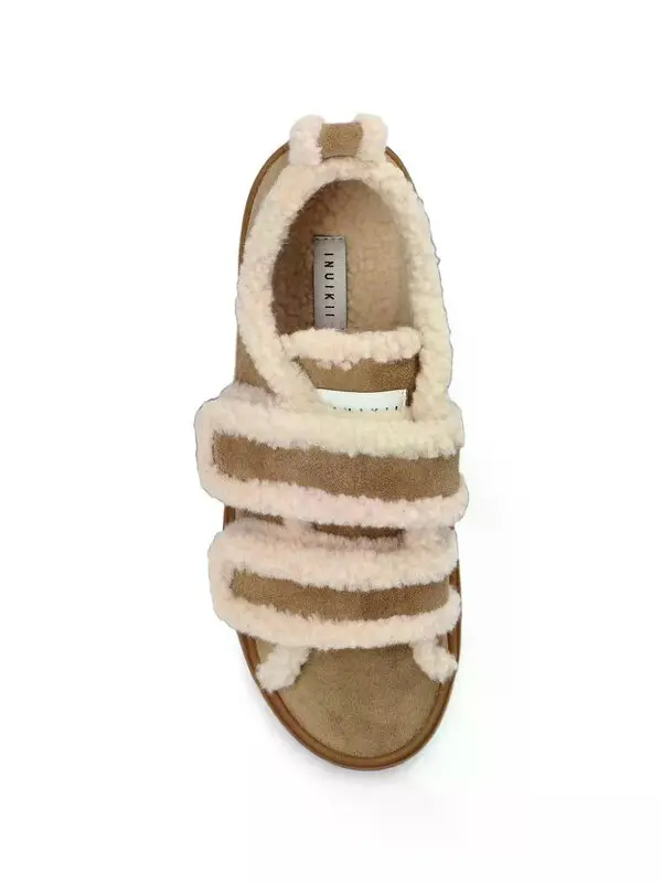 Inuikii Shearling Low Touch-strap Sneakers