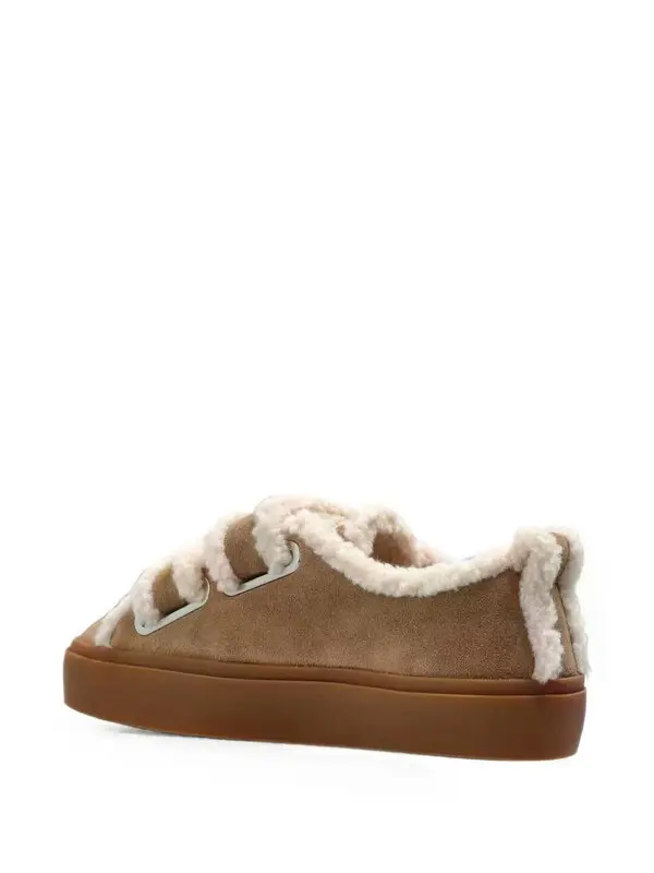 Inuikii Shearling Low Touch-strap Sneakers