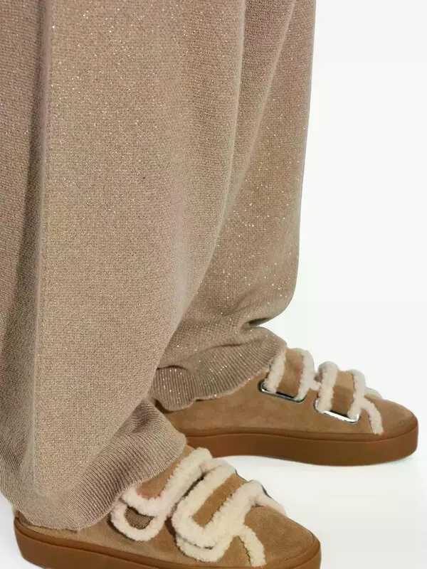 Inuikii Shearling Low Touch-strap Sneakers