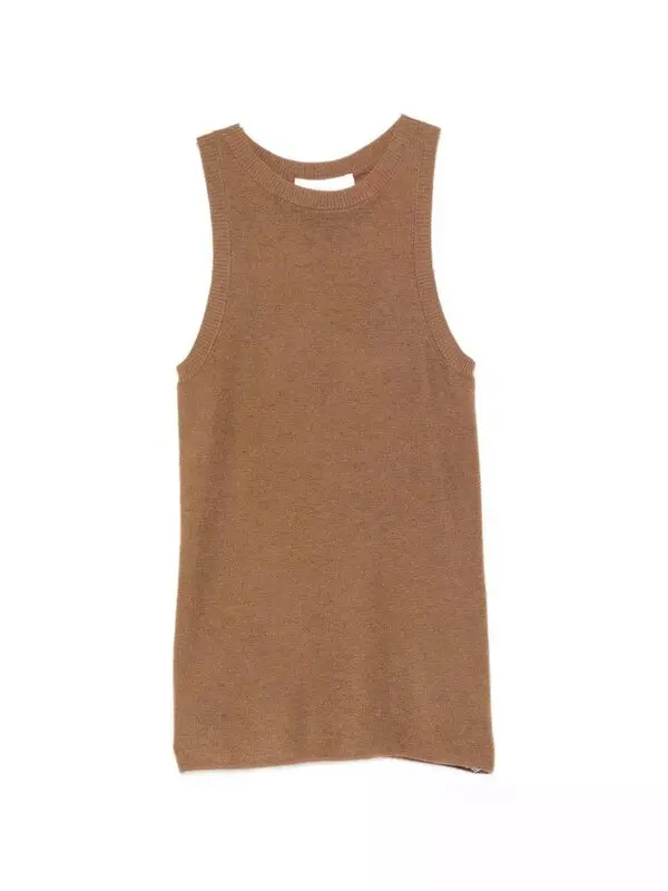 Co Ribbed-knit Cashmere Tank Top - Brown
