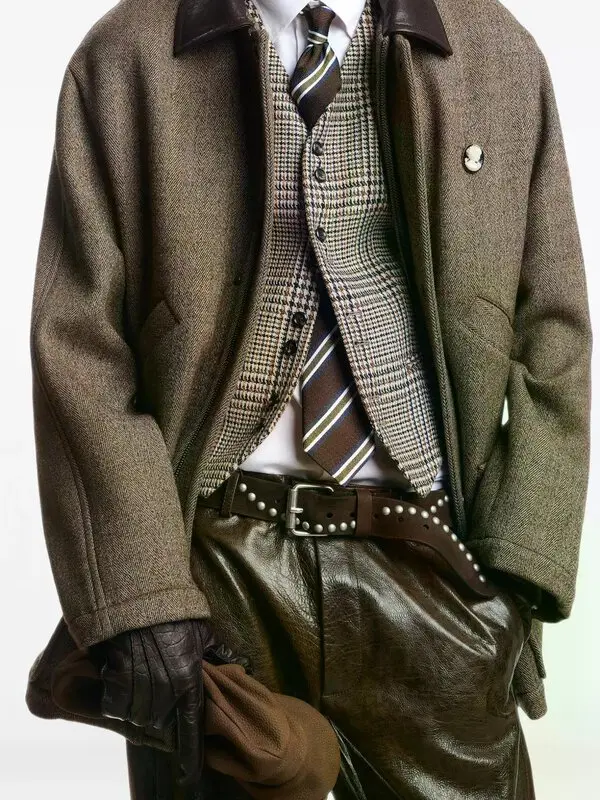 Emporio Armani Cotton Dress Shirt With A Pointed Collar And Long Sleeves