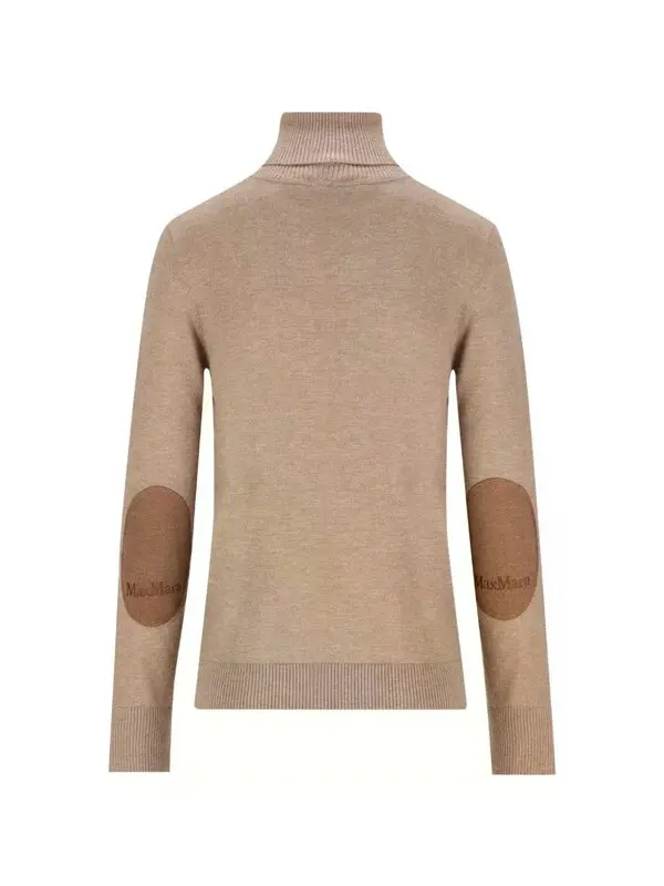 Max Mara Elbow-patch Roll-neck Sweater