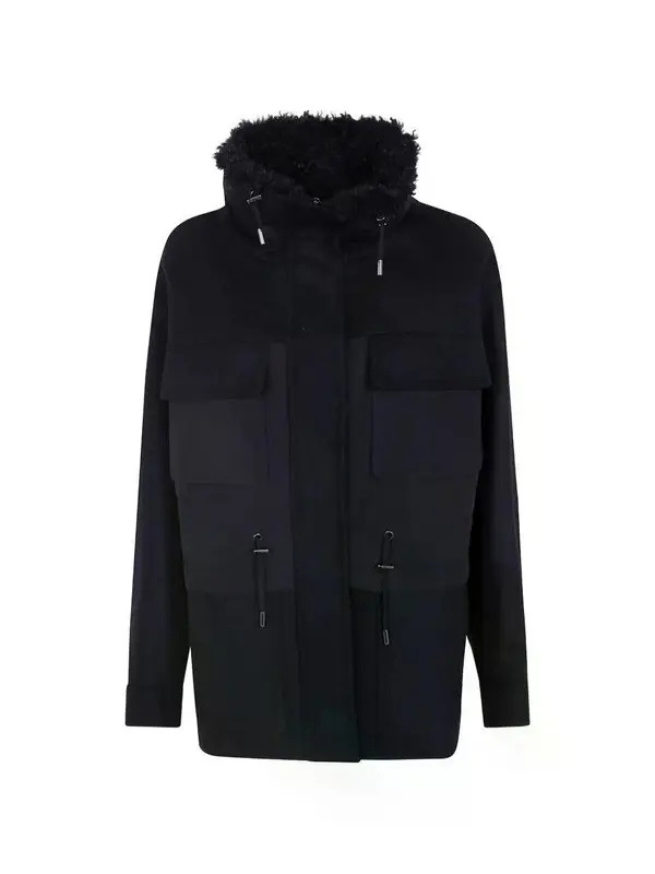 Mantū Shearling-trim Panelled Parka Coat