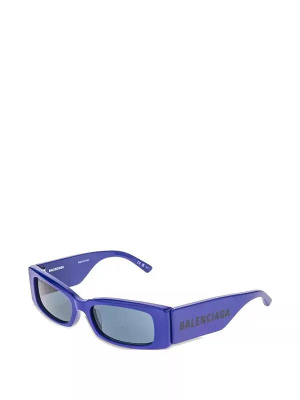 Balenciaga Logo-print Rectangle-frame Sunglasses