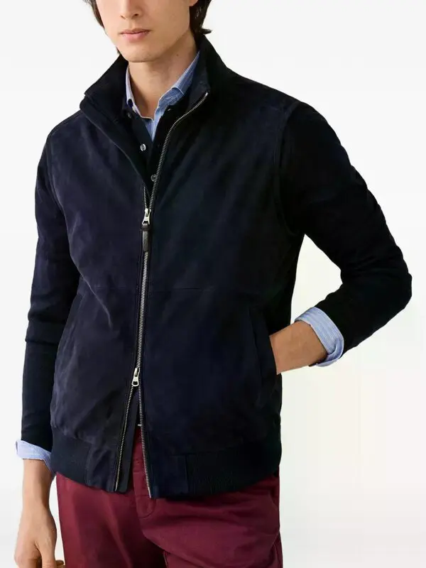 HACKETT LONDON Ribbed-trim Jacket