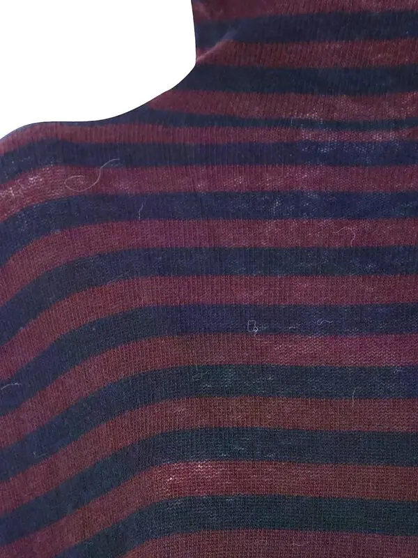 BASE Striped High-neck Merino Top