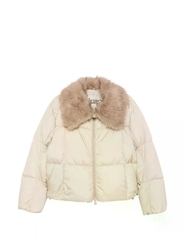 Herno Faux-fur Collar Puffer Jacket