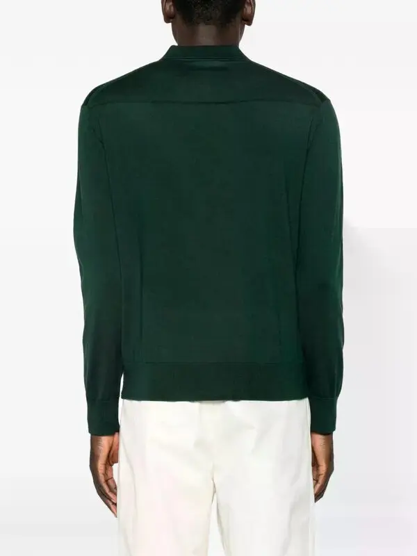 PAOLO PECORA Long-sleeved Wool Polo Shirt