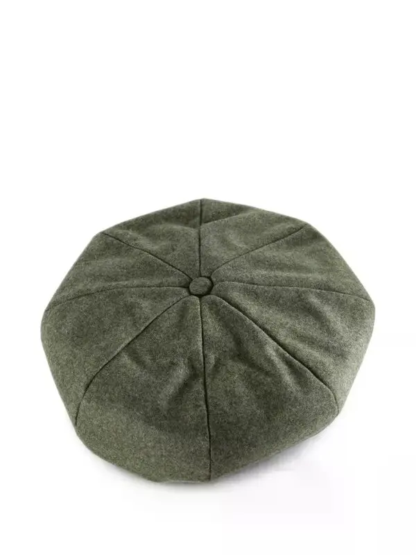 Yohji Yamamoto Buckle-detail Newsboy Hat - Green