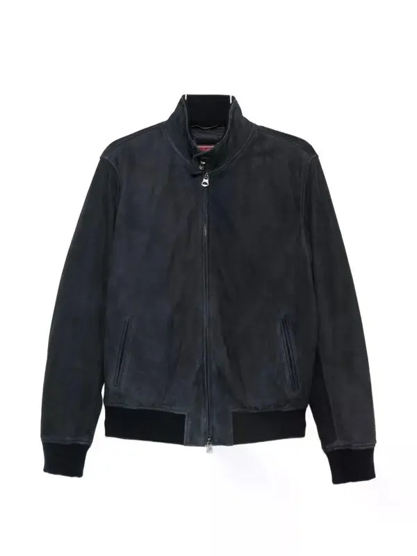 STEWART Suede Bomber Jacket