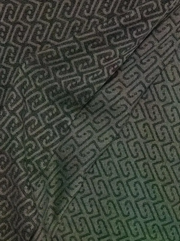 Liu Jo Monogram-pattern Fringed Scarf