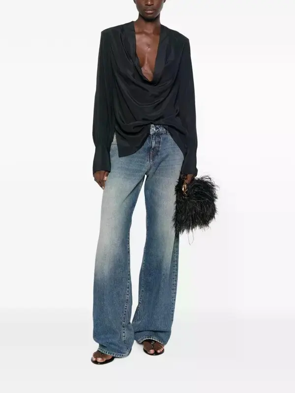 Federica Tosi Long-sleeve Draped Top