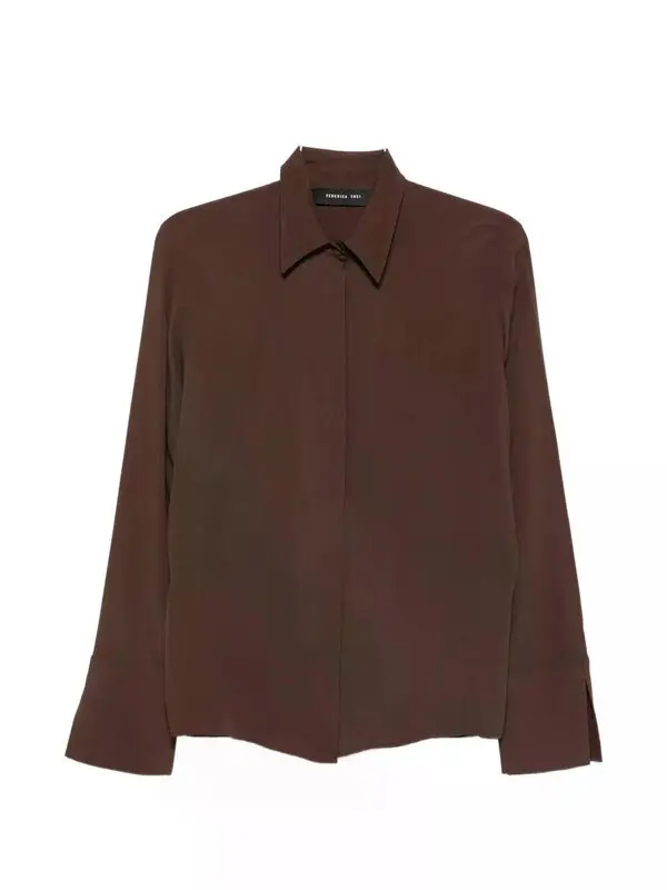 Federica Tosi Pointed-collar Buttoned Shirt