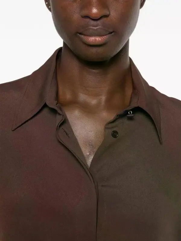 Federica Tosi Pointed-collar Buttoned Shirt