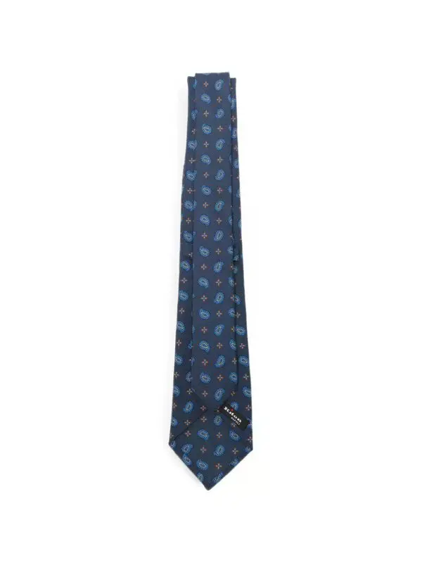 Kiton Paisley-print Tie
