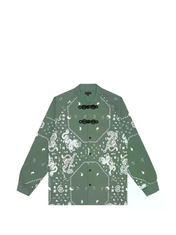 CLOT Graphic-print Frog-fastening Bomber Jacket