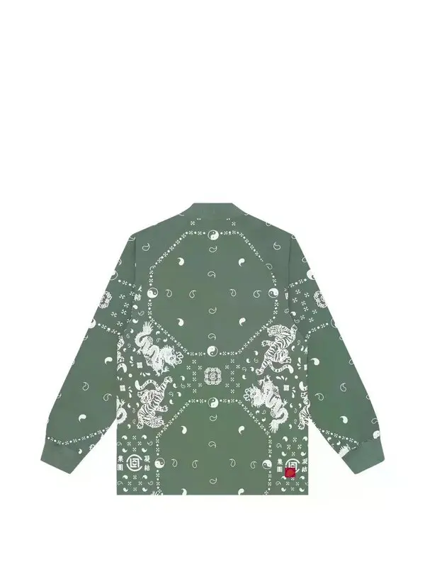 CLOT Graphic-print Frog-fastening Bomber Jacket