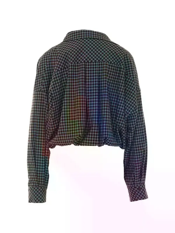 ELEH Check-pattern Layered-detail Top