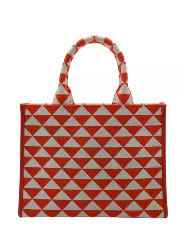 Prada 2013-2026 Small Canvas Symbole Triangolo Satchel