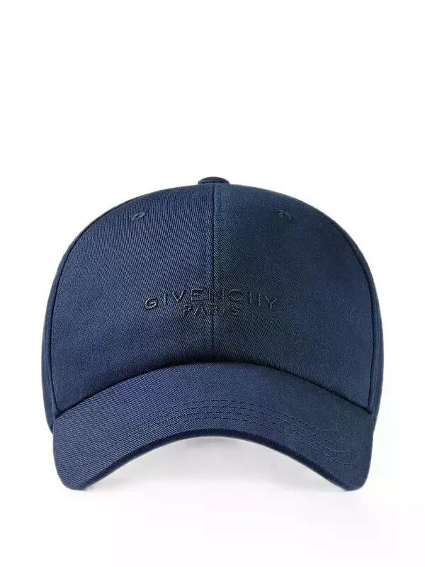 Givenchy Paris Embroidered Cap In Cotton - Blue