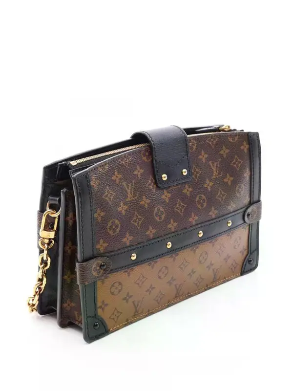 LOUIS VUITTON 2020 Monogram Reverse Trunk Clutch Crossbody Bag