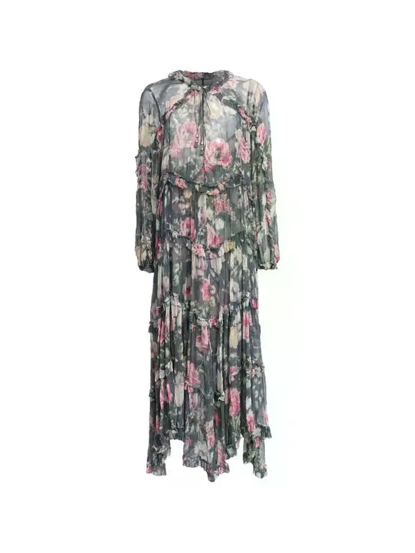 Zimmermann Floral-print Tiered Dress