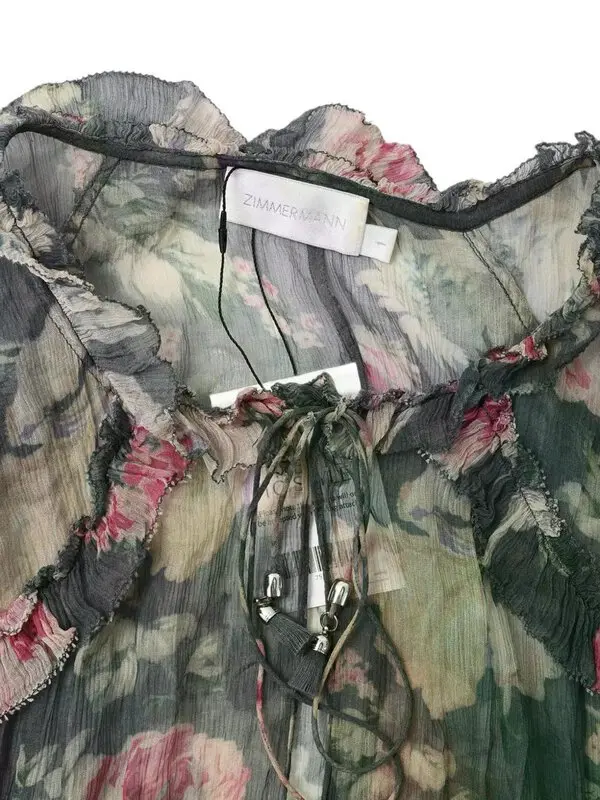 Zimmermann Floral-print Tiered Dress