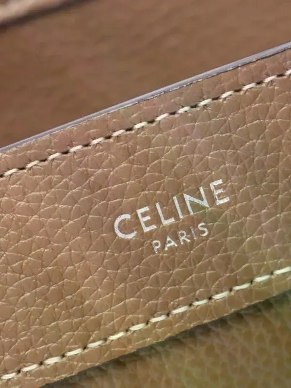 Celine Nano Leather Luggage Tote Satchel - Brown
