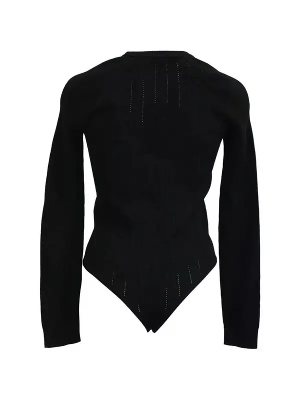 Balmain 2020s Ribbed Scoop-neck Bodysuit